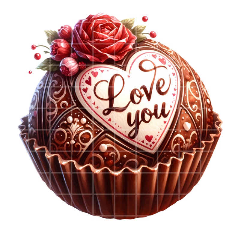 Valentine Chocolates Clipart Set for Creative Project, Valentine Day ...