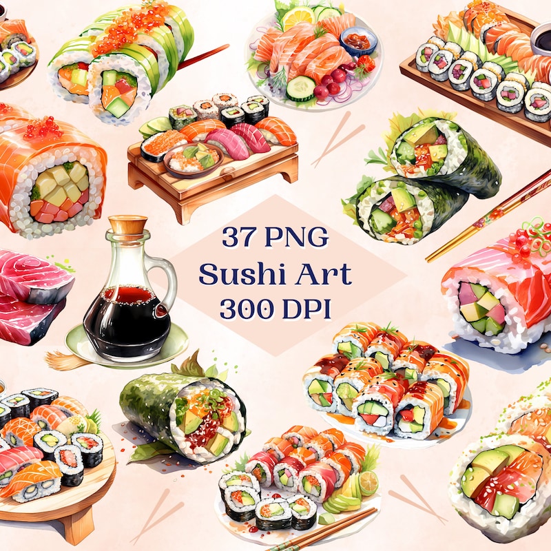 Sushi Ephemera - Etsy UK