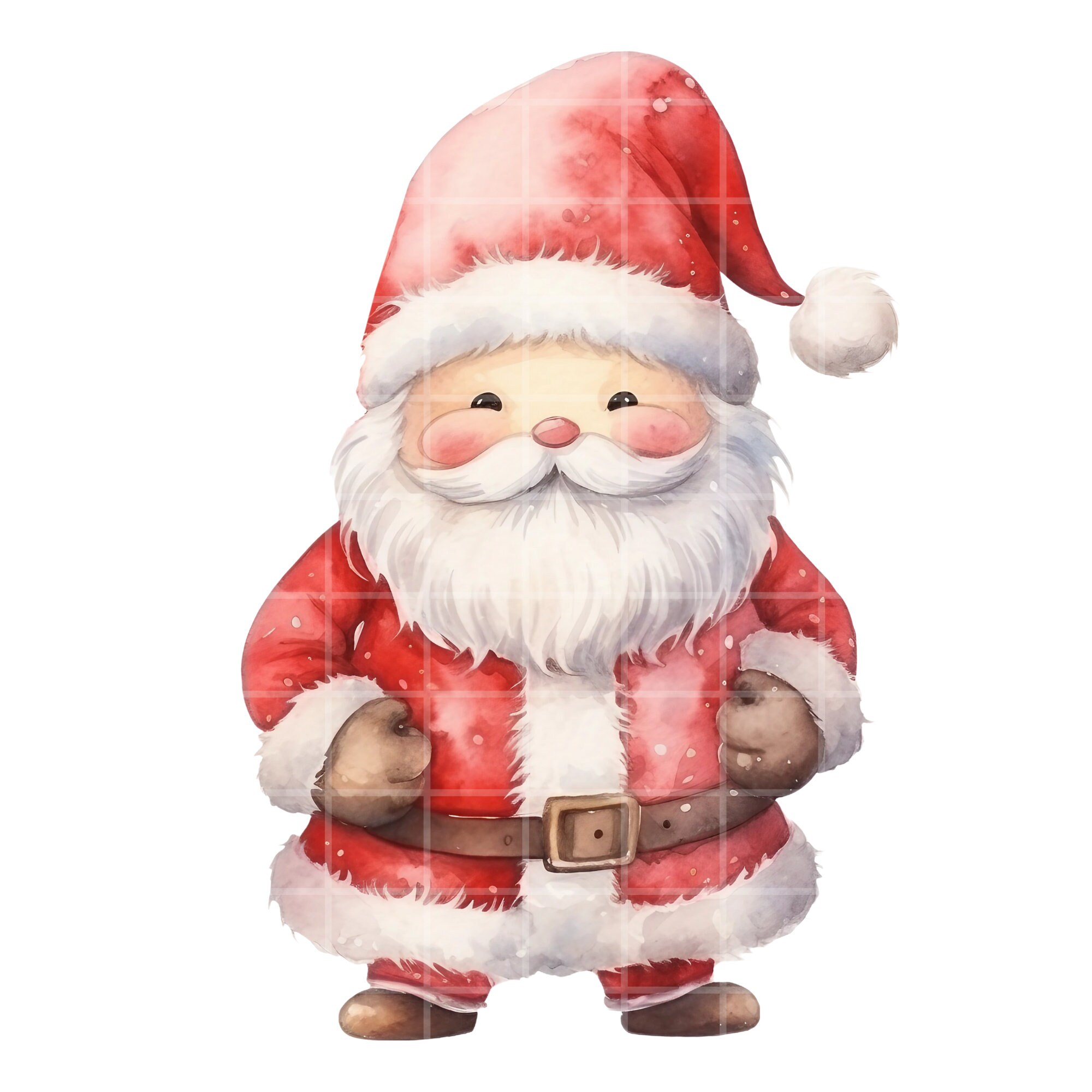 Cute Santa Claus Clipart Set for Creative Projects, Xmas Gift Winter ...