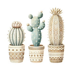 Boho Inspired Indoor Plant Clipart Set for Creative Project, Bohemian ...