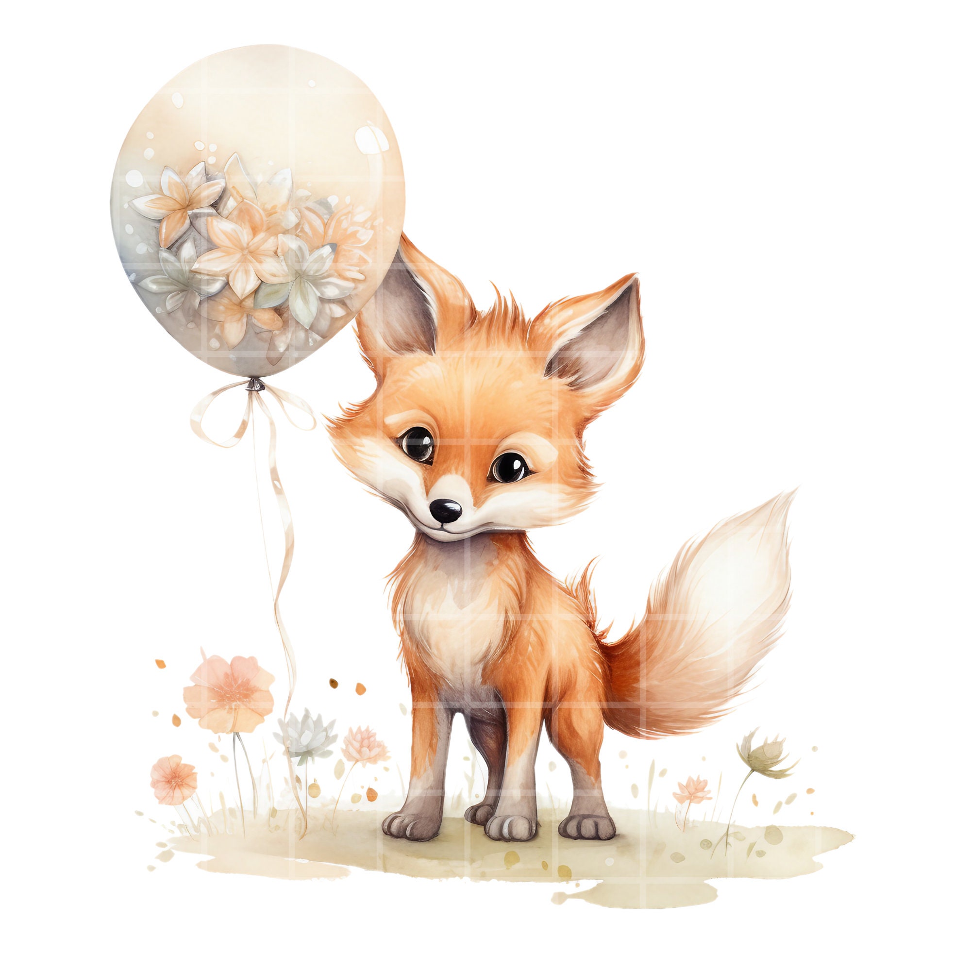 Cute Wild Foxes Clipart Set for Creative Project, Animal Graphics ...