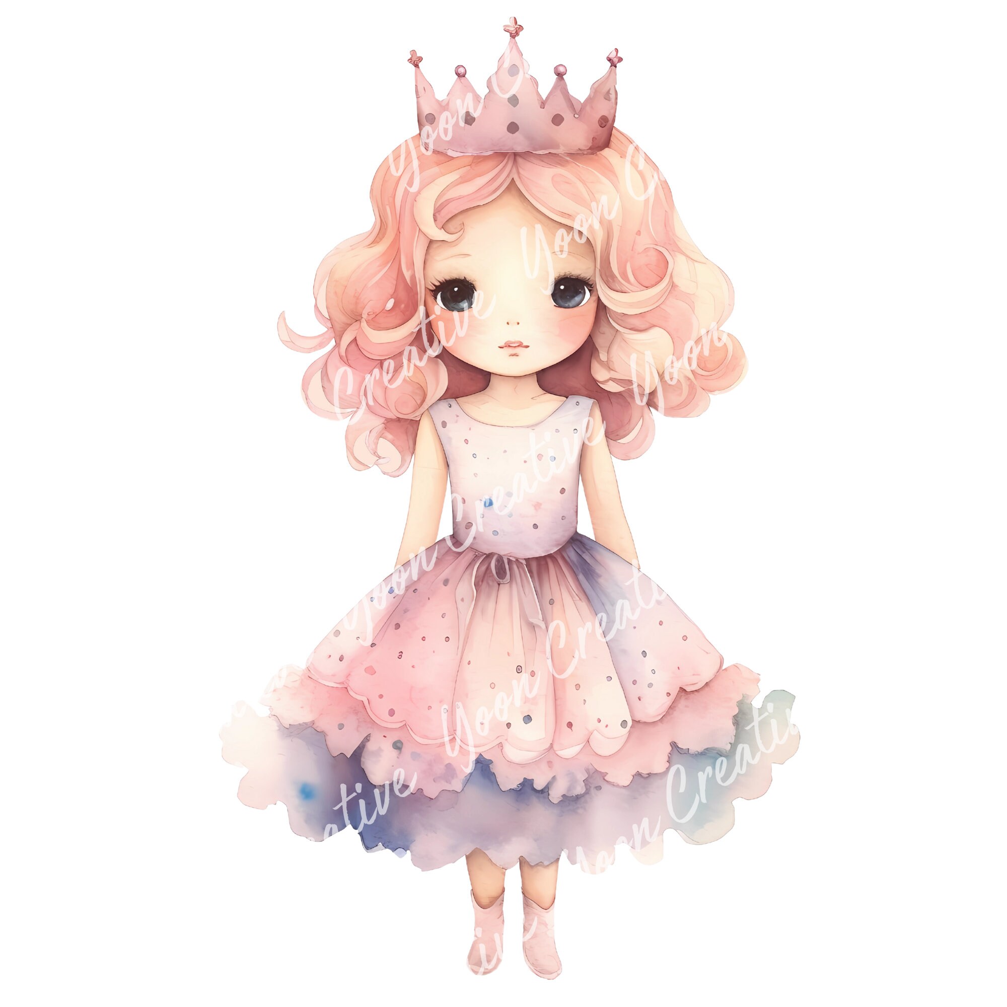 Lovely Little Princess Clipart Set for Creative Project - Etsy