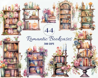 Cottagecore Book Nook Clipart Cozy Home Library Clipart - Etsy