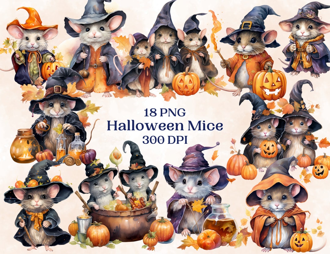 Halloween Mice for Creative Projects, Halloween Inspired Animal ...