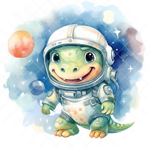 Astro Animals Clipart Set for Creative Projects, Cute Space Explorers ...