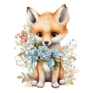 Cute Wild Foxes Clipart Set for Creative Project, Animal Graphics ...