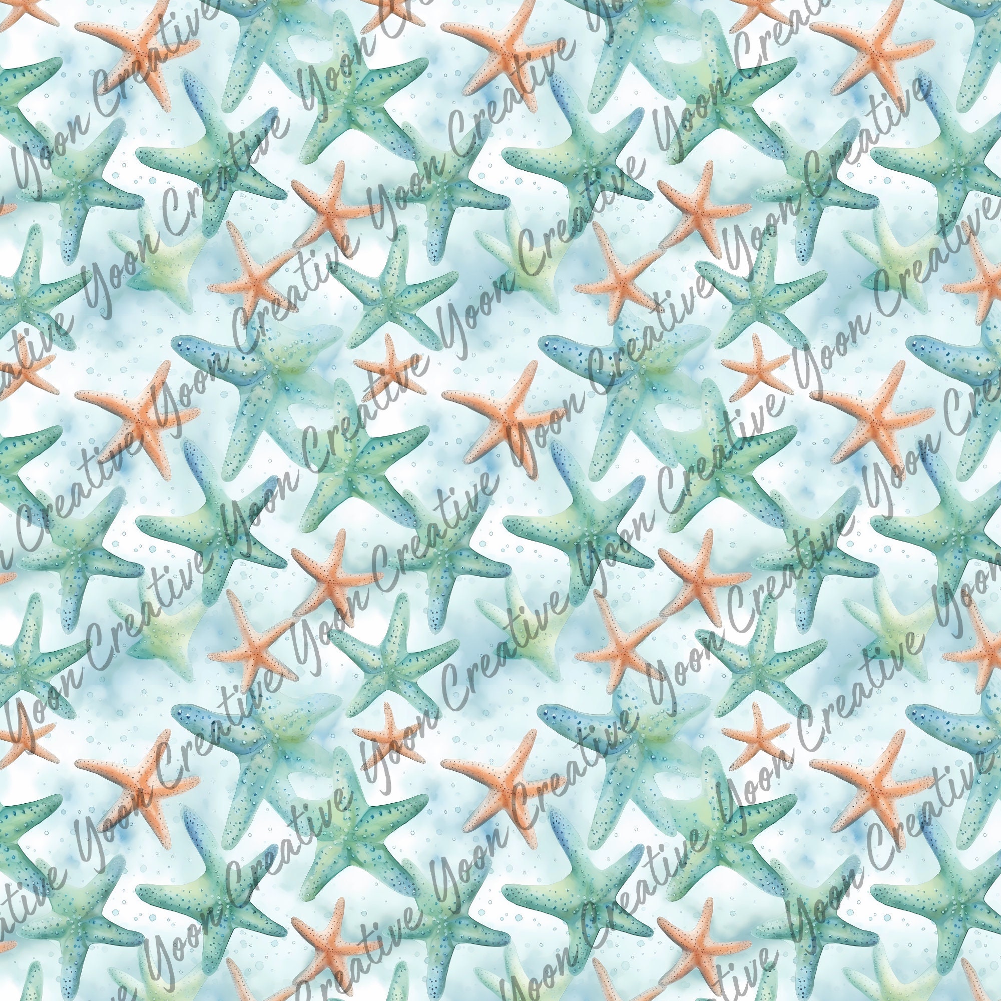 Under the Sea Digital Patterns for Creative Projects, Marine Digital ...