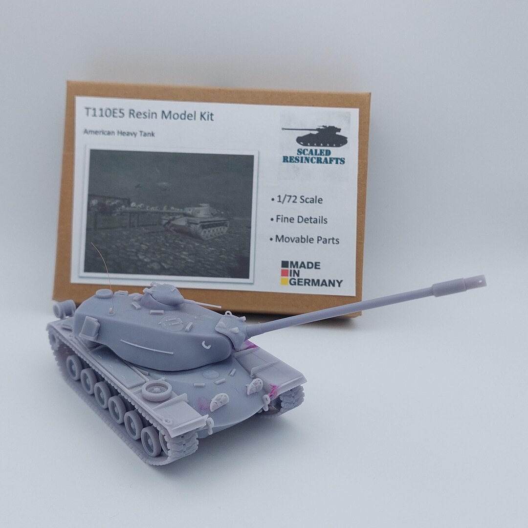 T110E5 - American Heavy Tank - 1/72 Resin Model Kit - Etsy