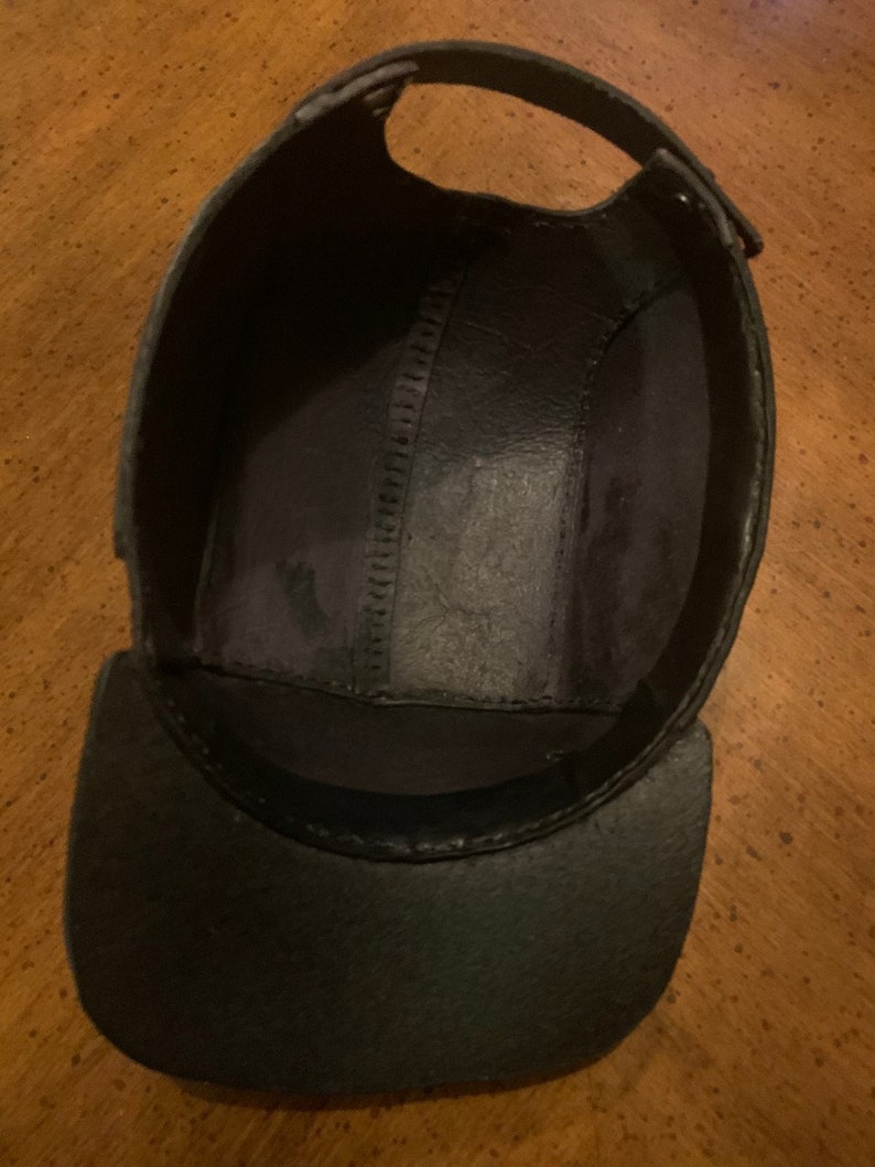 Custom Handmade Leather Baseball Cap [ Included Custom Patch, Crocodile ...