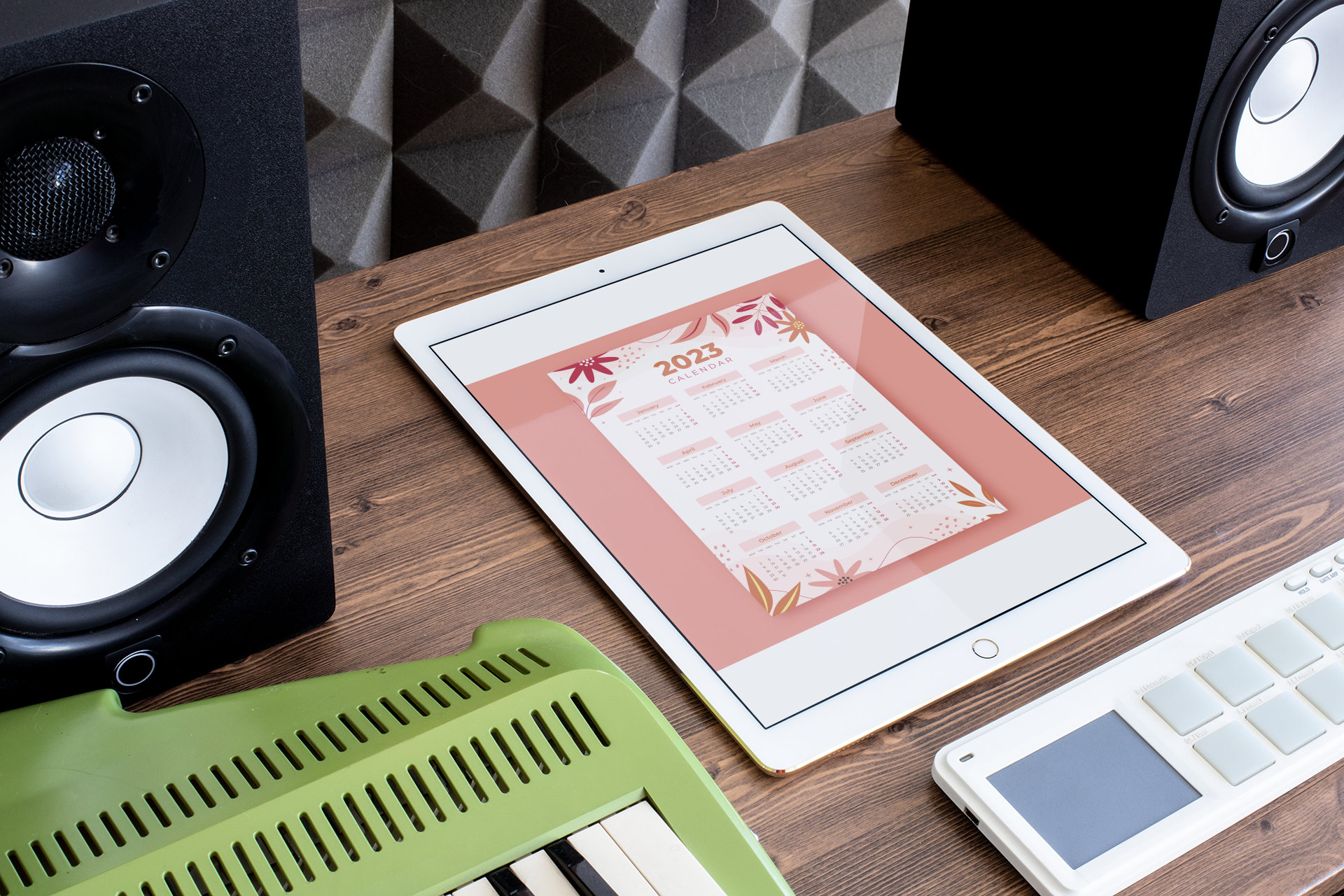 2023 Calendar , Digital Calendar , Printable Calendar , New Year ...