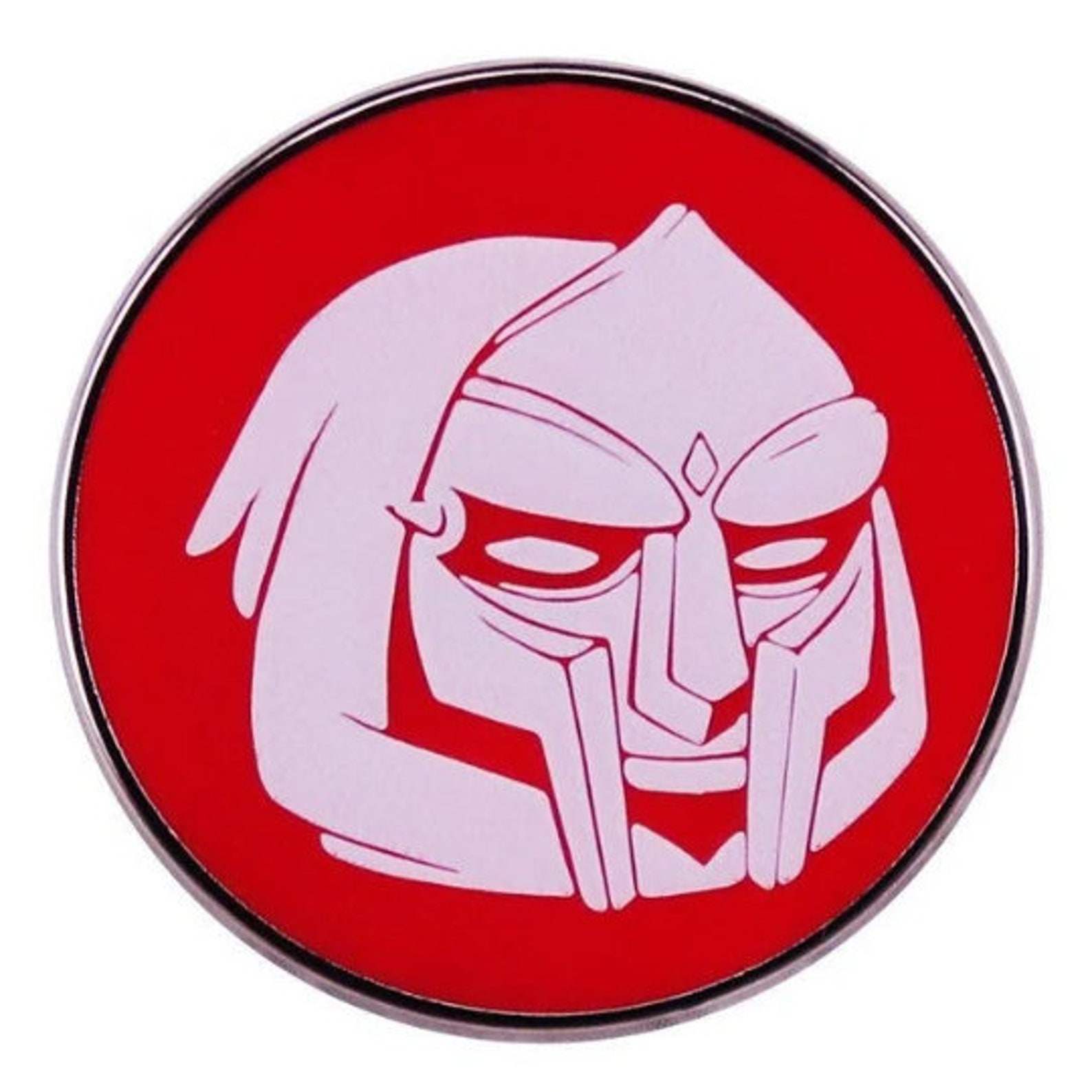 MF DOOM Red Face Mask Pin| Red DOOM Mask Pin | Hip-hop Doom Pin - Etsy