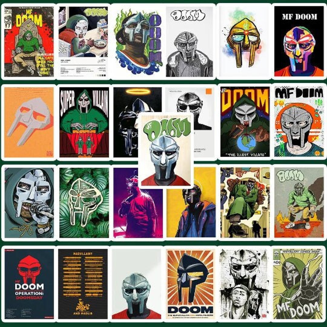 200 Pc MF DOOM Mm Food Madvillian Madlib Rap Stickers - Rap Music DIY ...