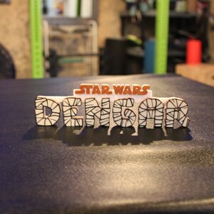 Dengar 3D Printed Comic Logo Art - Etsy