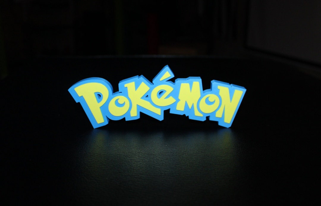 Art du logo Pokémon imprimé en 3D - Etsy France