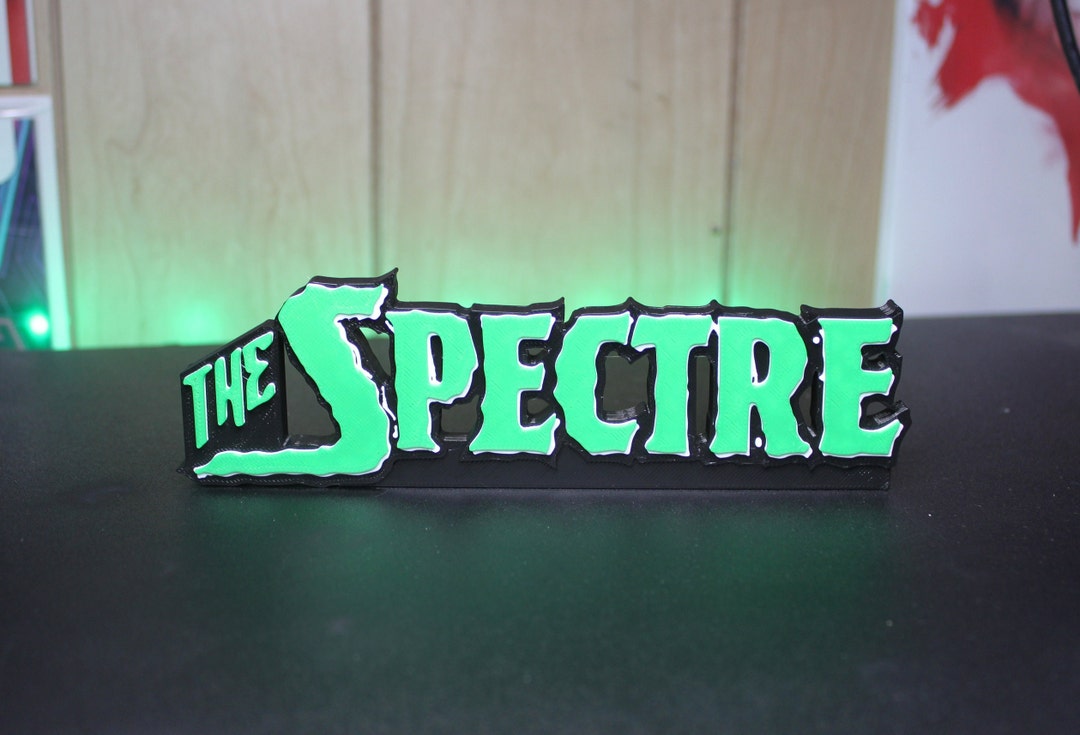Spectre 3D Printed Comic Logo Art - Etsy
