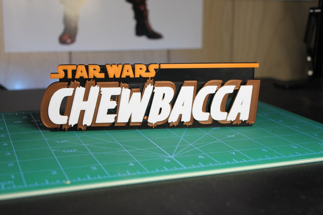 Chewbacca 3D Printed Logo Art - Etsy
