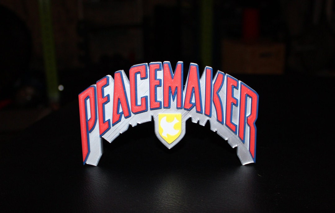 Peacemaker 3D Printed Comic Logo Art - Etsy