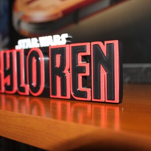 Kylo Ren 3D Printed Comic Logo Art - Etsy