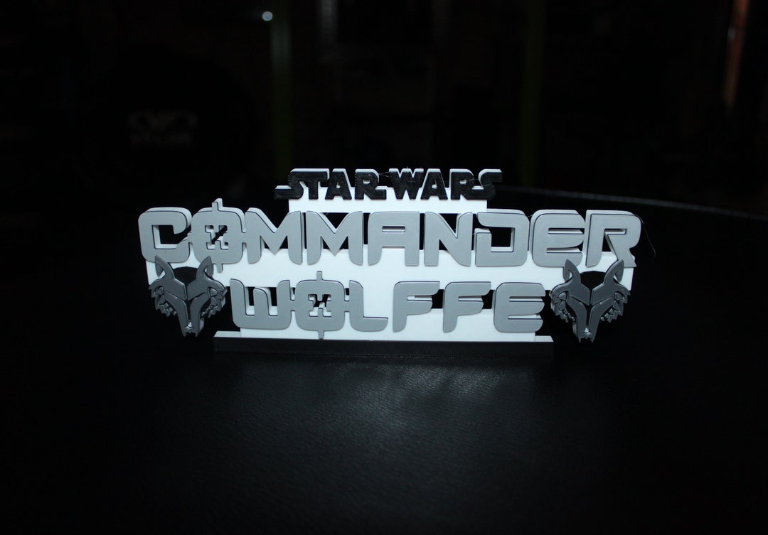 Commander Wolffe 3D Printed Logo Art - Etsy