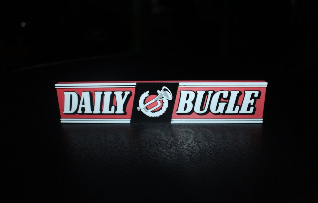 Daily Bugle 3D Printed Comic Logo Art - Etsy UK