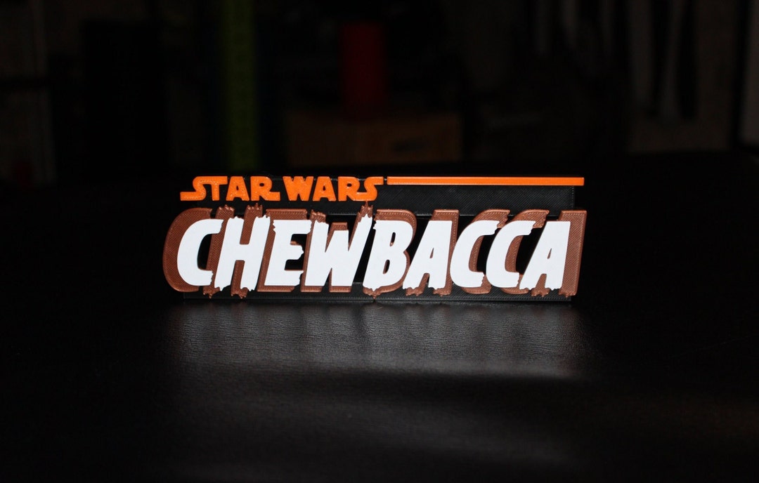 Chewbacca 3D Printed Logo Art - Etsy
