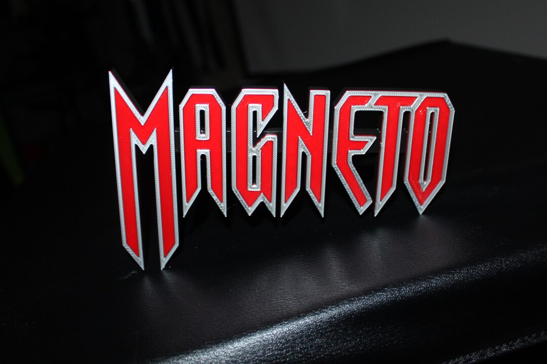 Magneto 3D Printed Comic Logo Art - Etsy Australia