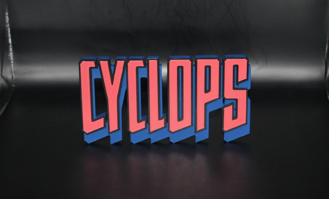 Cyclops 3D Printed Comic Logo Art - Etsy UK