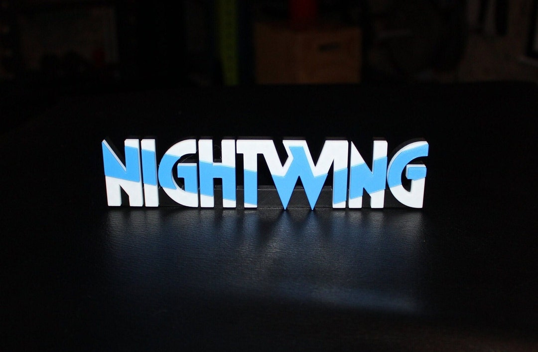 Nightwing 3D Printed Comic Logo Art - Etsy UK