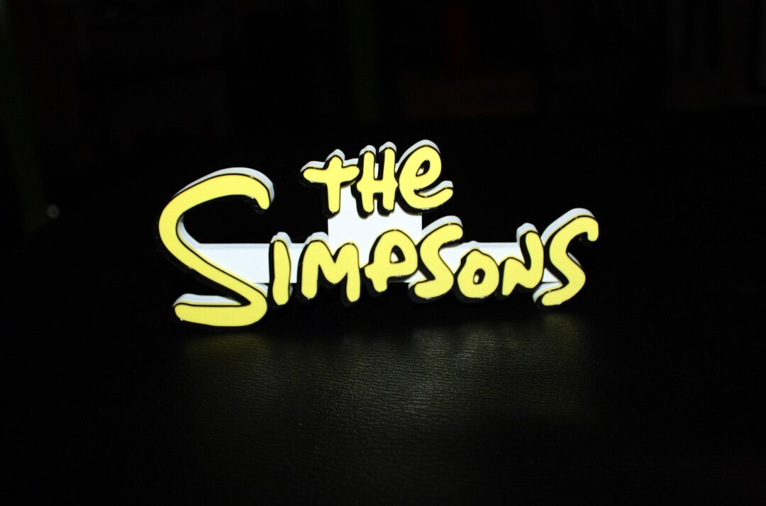 Simpsons 3D Printed Logo Art - Etsy