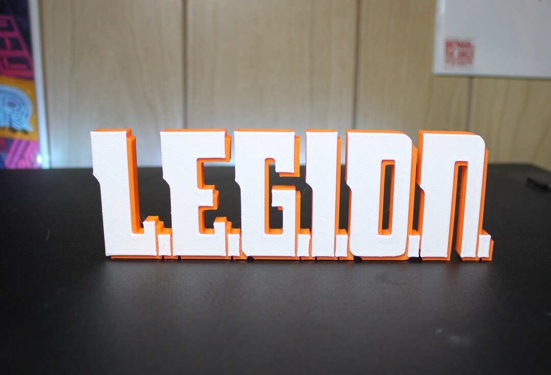 L.E.G.I.O.N. 3D Printed Comic Logo Art - Etsy UK