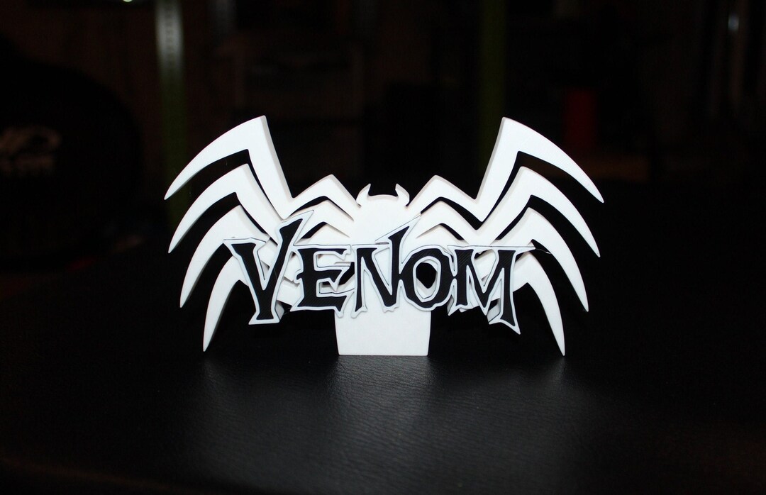 Venom 3D Printed Comic Logo Art - Etsy