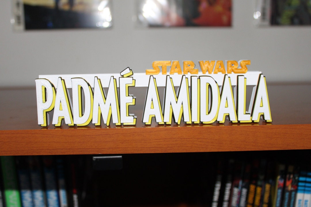Padme Amidala 3D Printed Comic Logo Art - Etsy