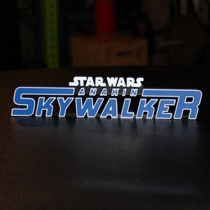 Anakin Skywalker 3D Printed Comic Logo Art - Etsy