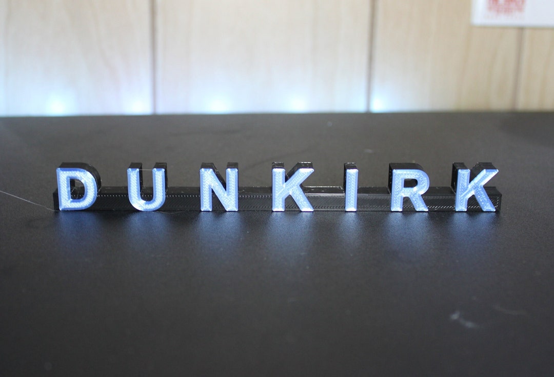 Dunkirk 3D Printed Logo Art - Etsy