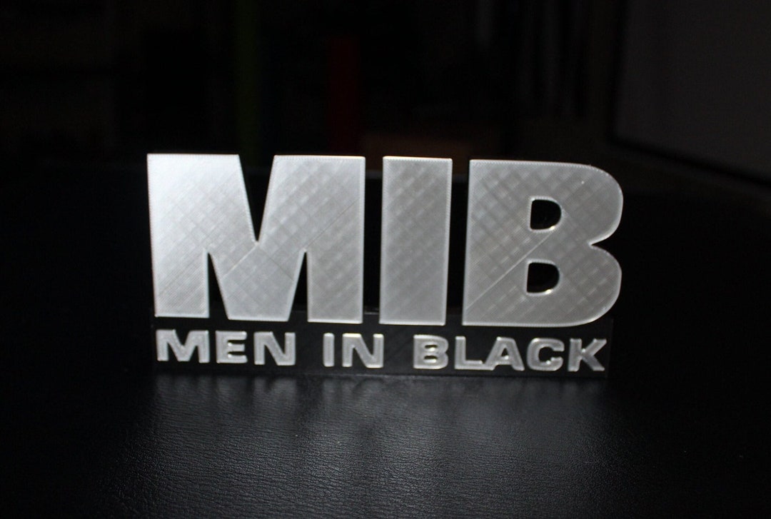 Men in Black 3D Printed Logo Art - Etsy