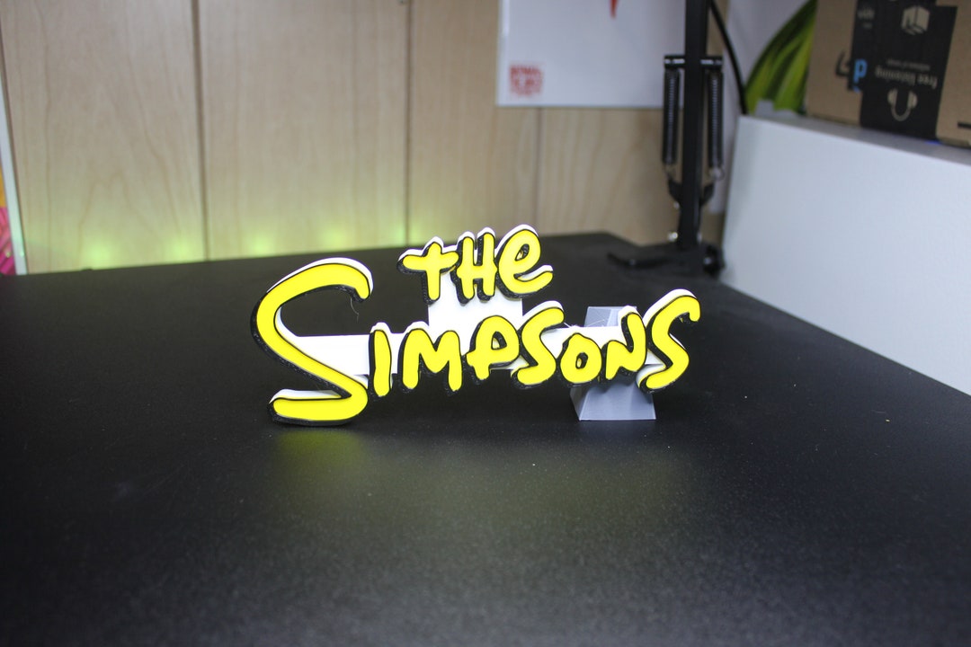 Simpsons 3D Printed Logo Art - Etsy
