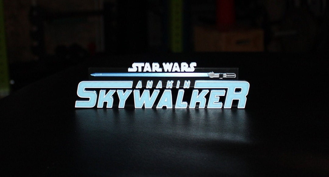 Anakin Skywalker With Lightsaber 3D Printed Comic Logo Art - Etsy