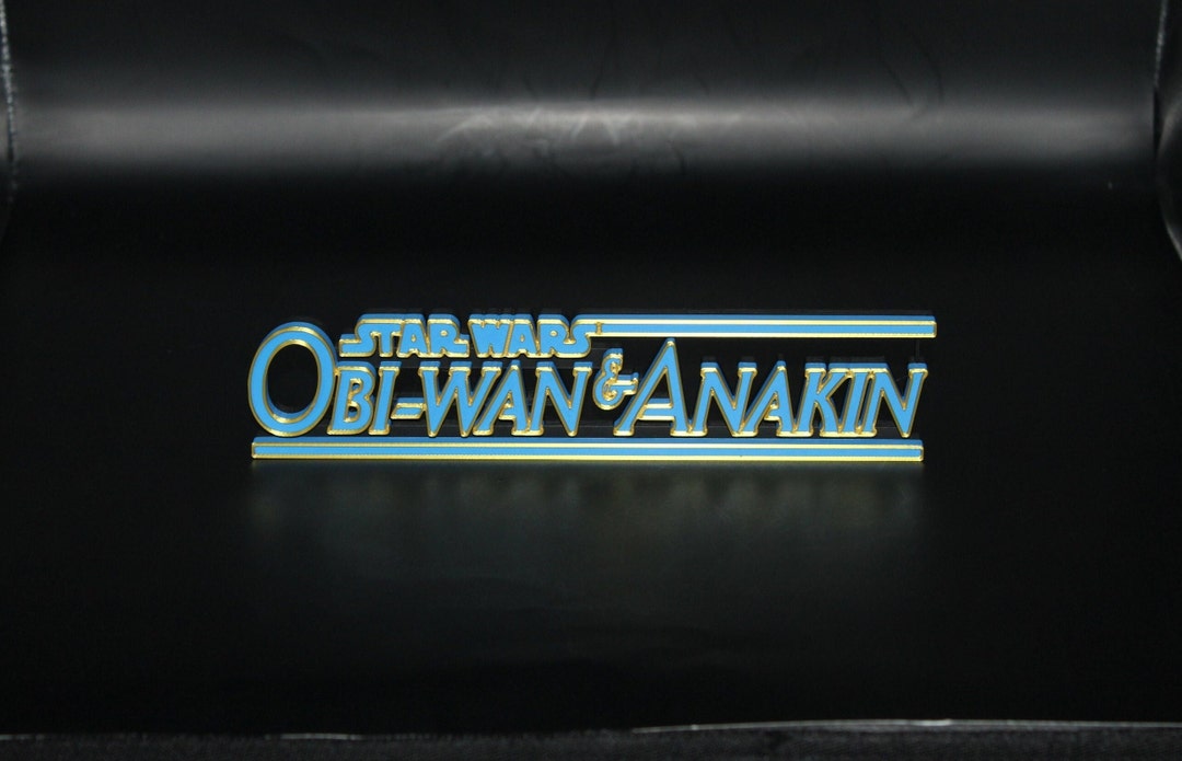 Obi-wan & Anakin 3D Printed Comic Logo Art - Etsy