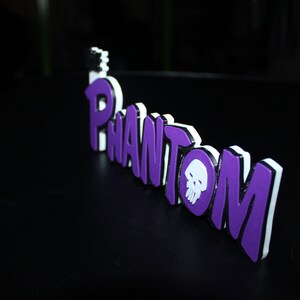 The Phantom 3D Printed Comic Logo Art - Etsy Australia