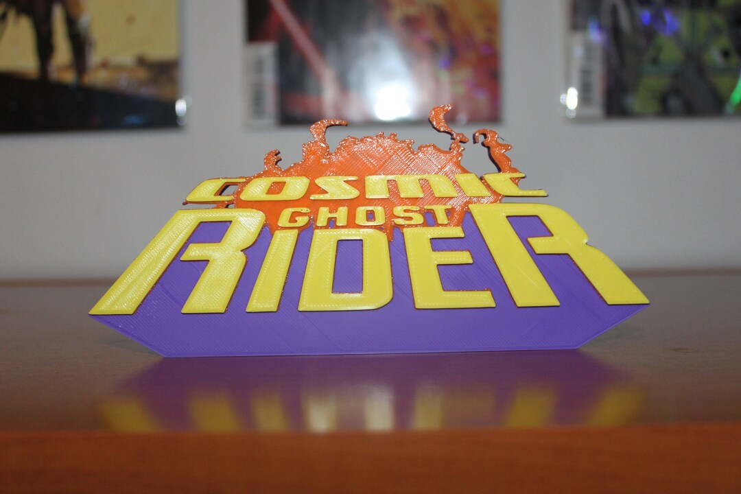 Cosmic Ghost Rider 3D Printed Comic Logo Art - Etsy