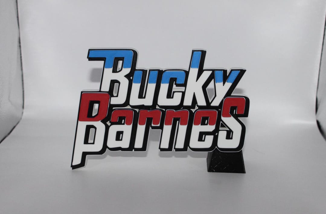 Bucky Barnes 3D Printed Comic Logo Art - Etsy UK