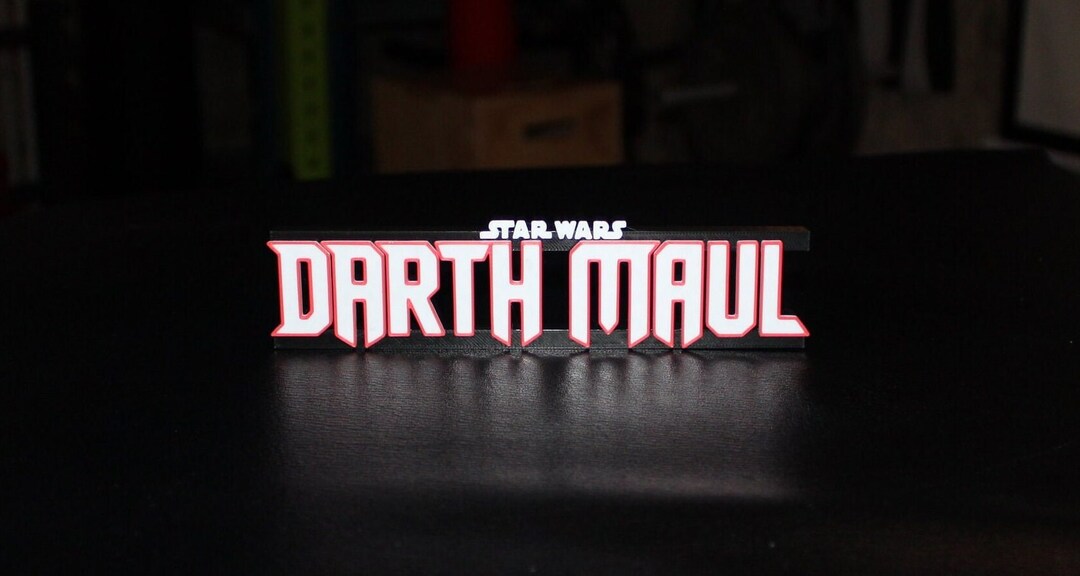 Buy Darth Maul 3D Printed Comic Logo Art Online in India - Etsy