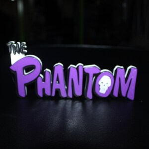 The Phantom 3D Printed Comic Logo Art - Etsy Australia
