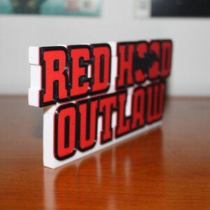 Red Hood Outlaw 3D Printed Comic Logo Art - Etsy