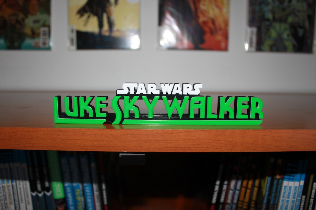 Luke Skywalker 3D Printed Comic Logo Art - Etsy