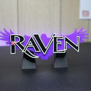 Raven 3D Printed Comic Logo Art - Etsy