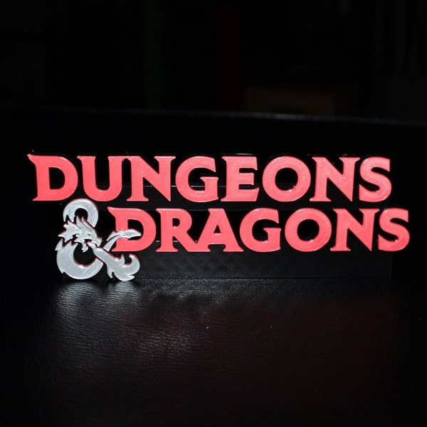 3d Printed Logo Dungeons Dragons - Etsy