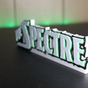 Spectre 3D Printed Comic Logo Art - Etsy