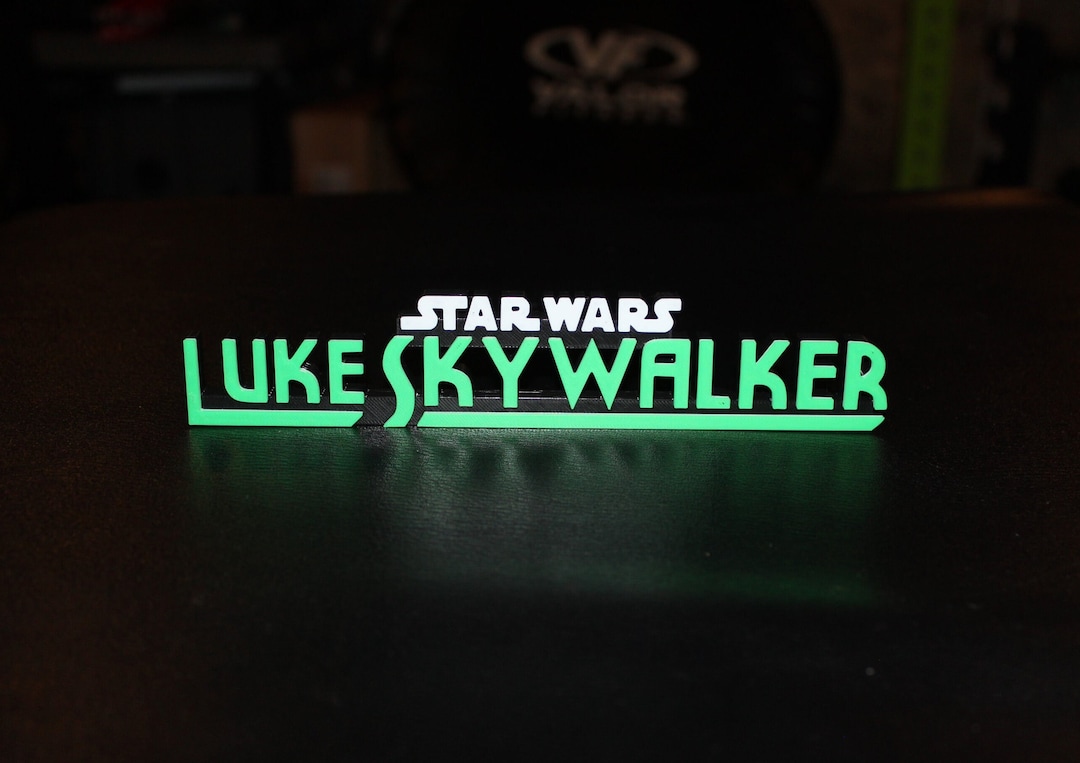 Luke Skywalker 3D Printed Comic Logo Art - Etsy