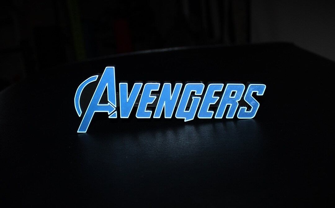 Avengers 3D Printed Comic Logo Art - Etsy